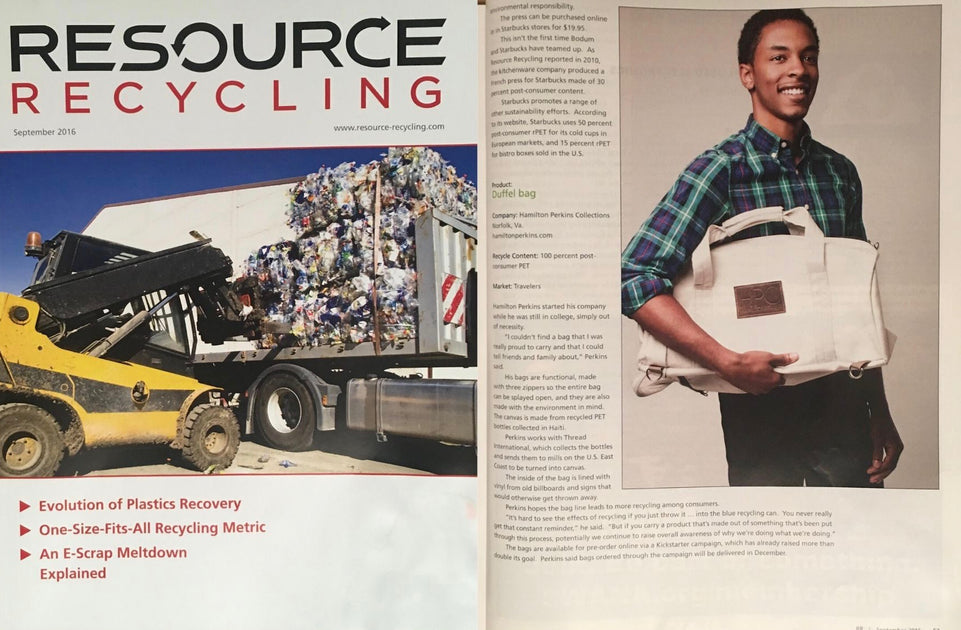 Press: Hamilton Perkins Collection Featured In Resource Recycling Plas